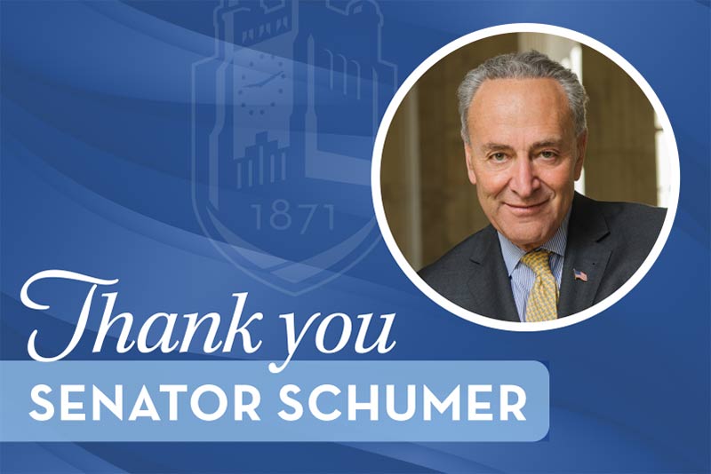 Senator Schumer Secures $500,000 for SUNY Geneseo Technology and ...