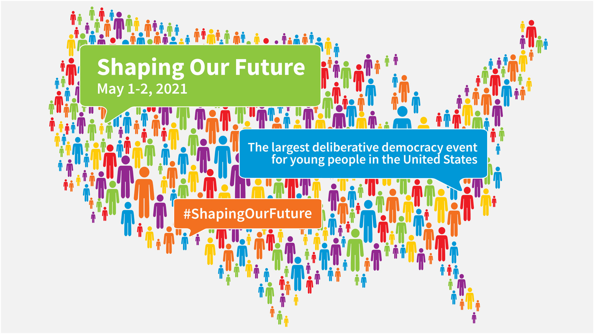 A promotional image for Shaping Our Future, with the United States ...