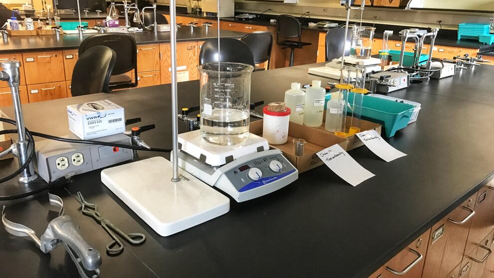 Chemistry Experiment Setup